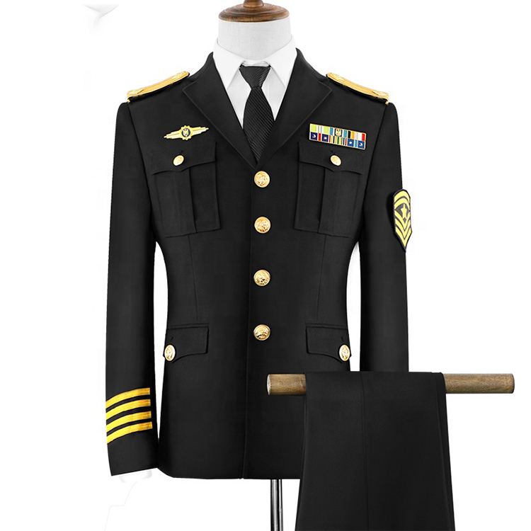 Airline custom decorated pilot uniforms