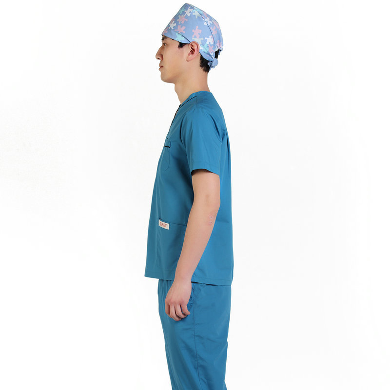 Blue clean surgical gown hospital uniform