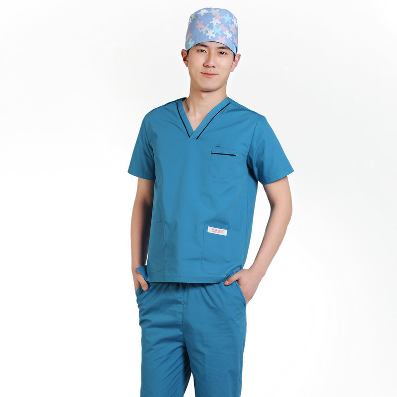 Blue clean surgical gown hospital uniform