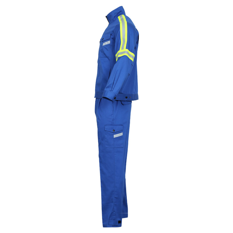 Blue full set of industrial uniforms