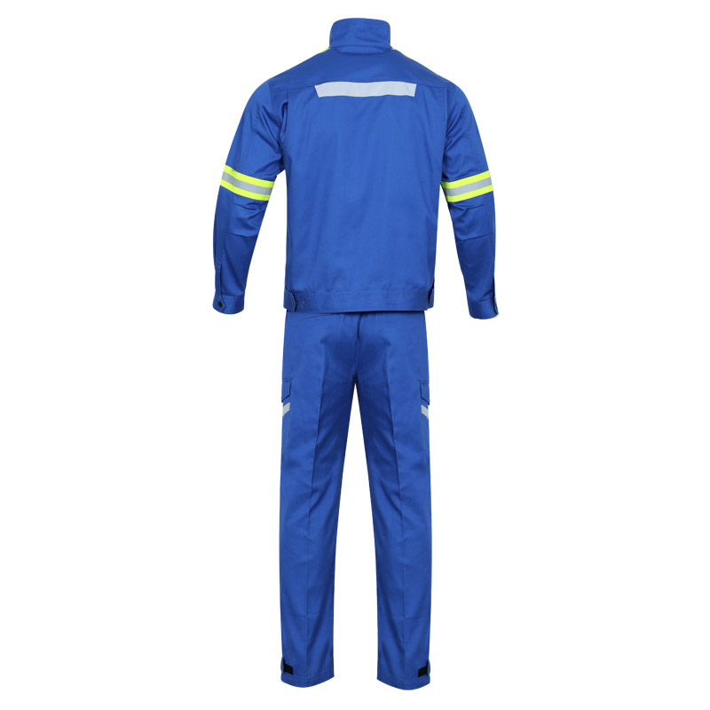 Blue full set of industrial uniforms