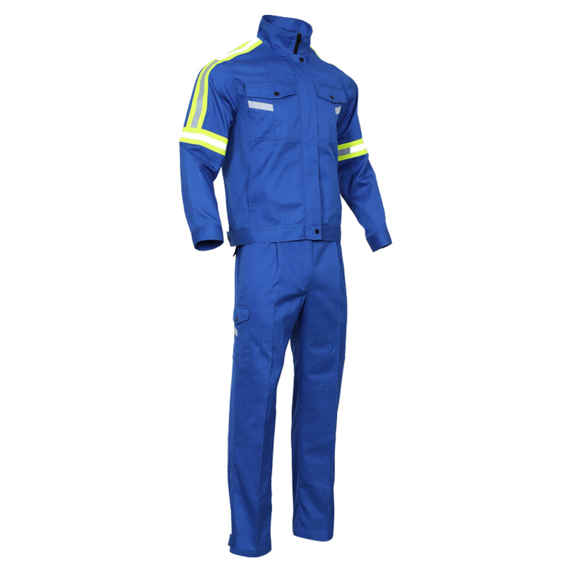Blue full set of industrial uniforms