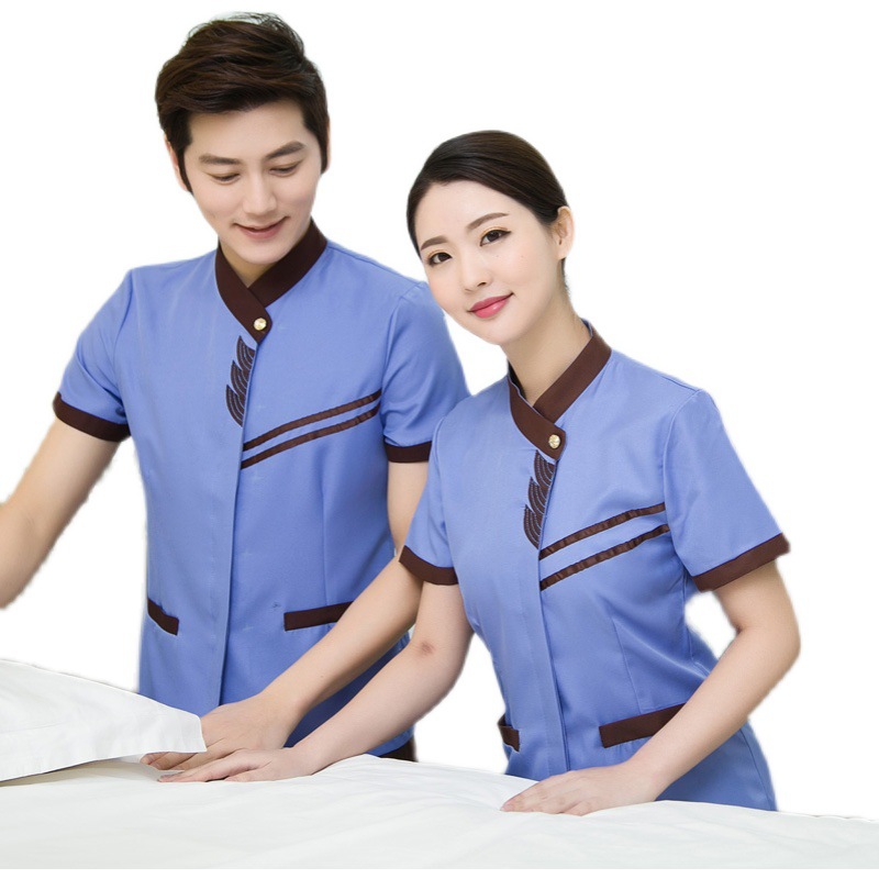 Classic and elegant hotel cleaner uniform