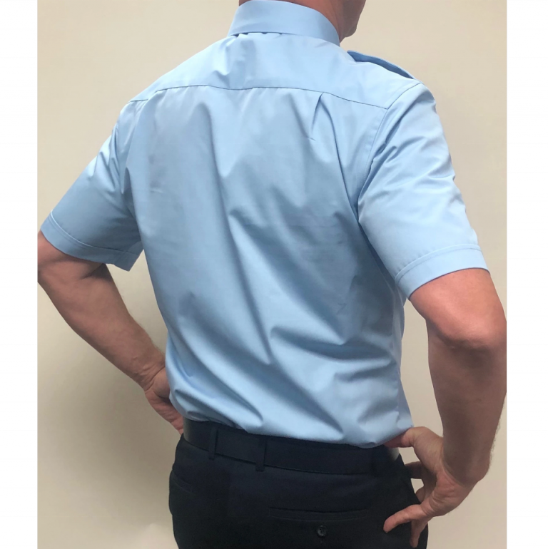 Classic blue handsome airline pilot uniform