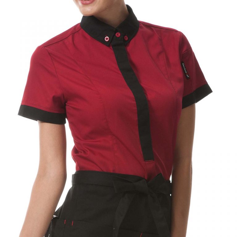Factory custom red hospitality uniform