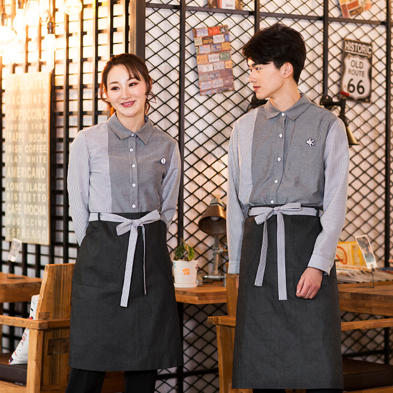 Fashion theme tea restaurant uniform