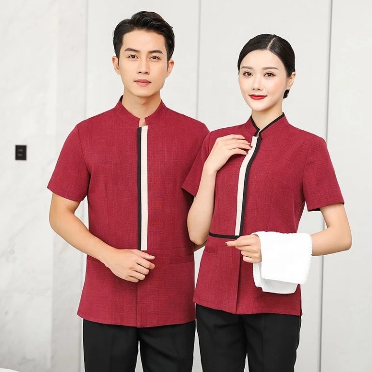 Fashion hotal unisex cleaner uniform