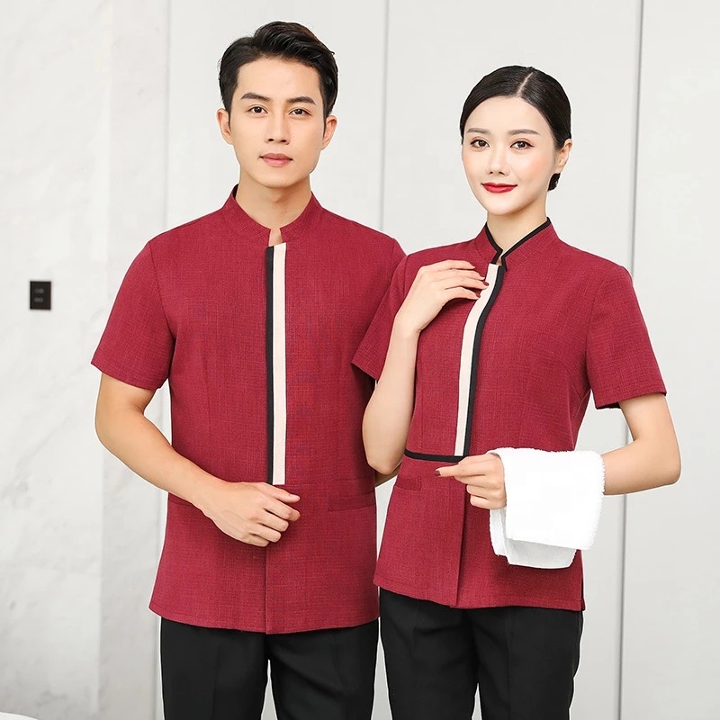 Fashion hotal unisex cleaner uniform