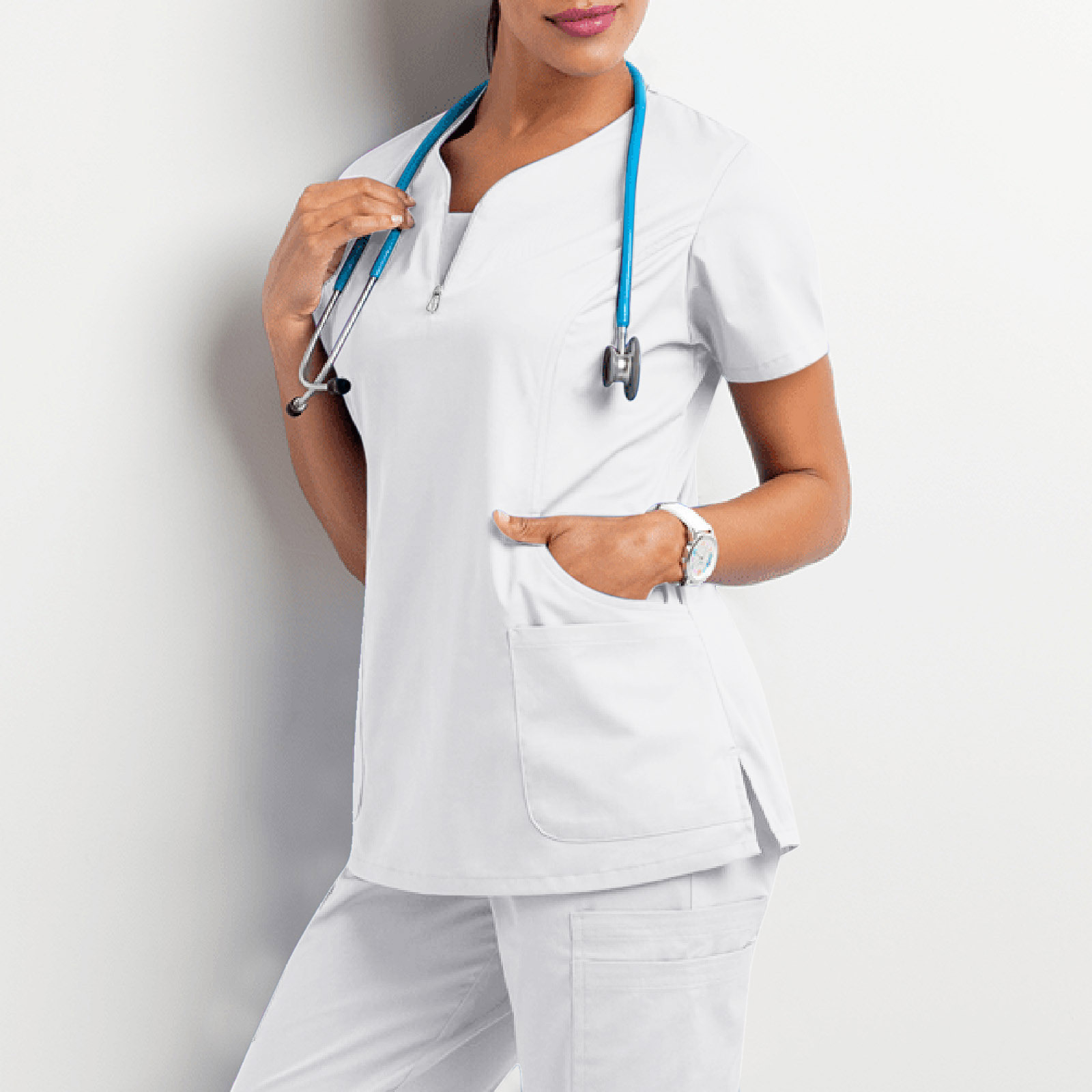 Frosted colored flexible medical uniforms
