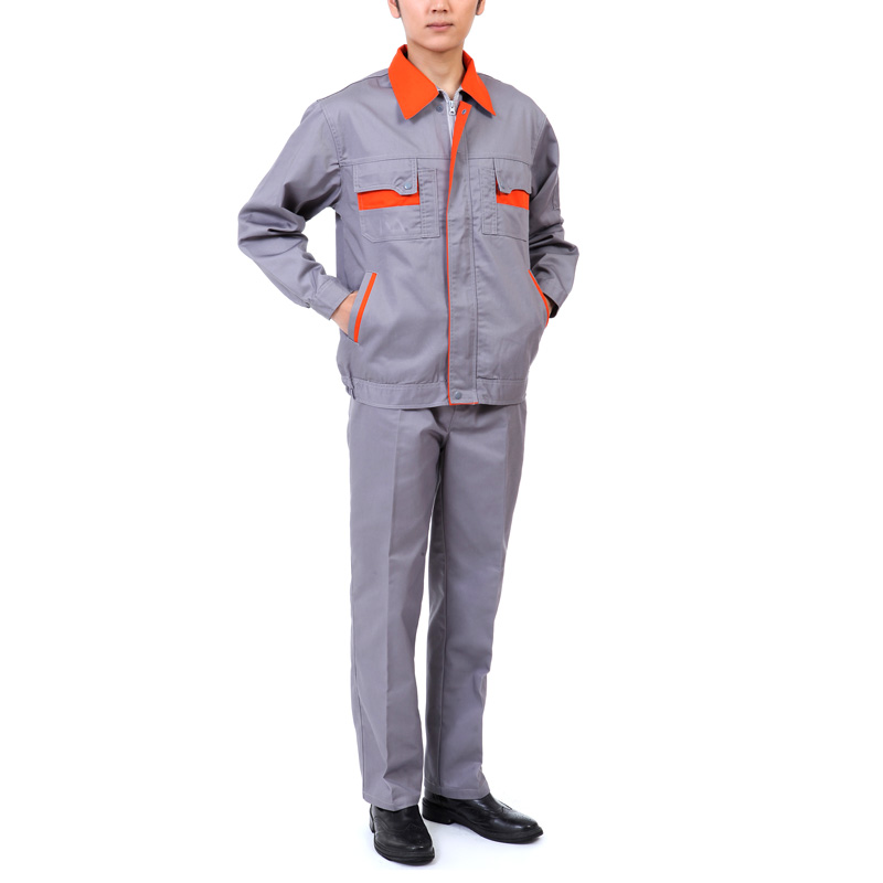 Gray factory work industrial uniform