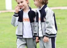 Various styles of European school uniforms