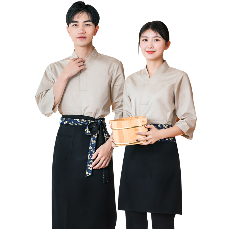 High-quality khaki restaurant uniforms