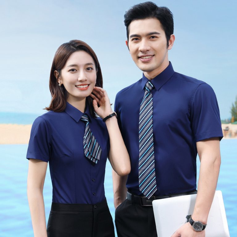 Men's and women's short corporate uniform