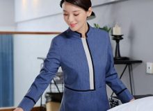 Classic and elegant hotel cleaner uniform