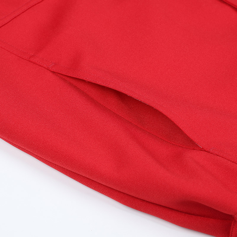 Red warning safety industrial uniform