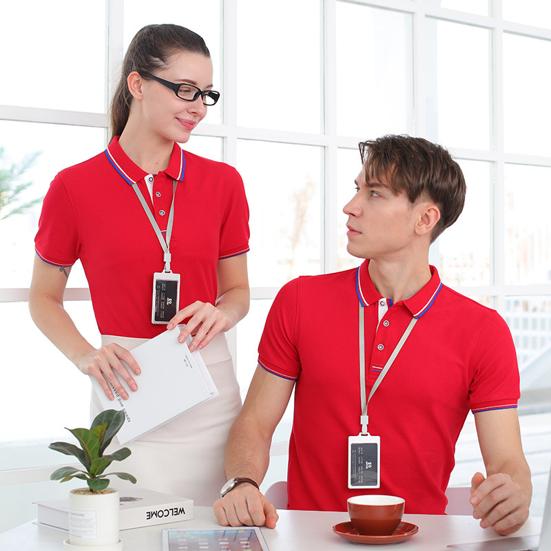 Simple casual men and women company uniforms