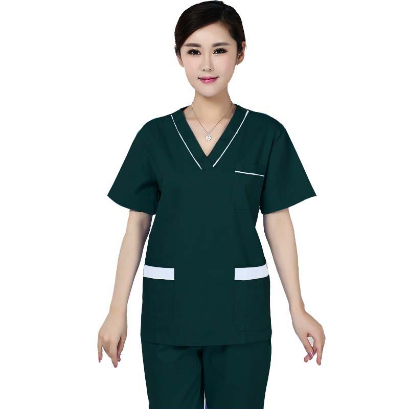 Slim-fit medical uniforms in multiple colors