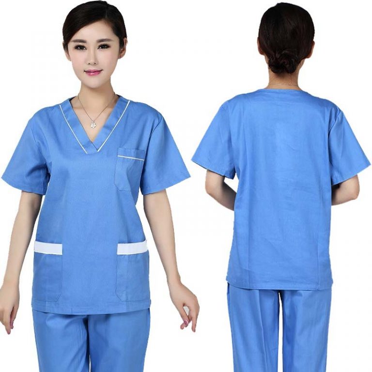 Slim-fit medical uniforms in multiple colors