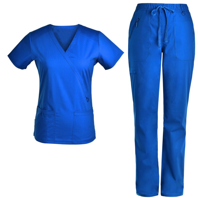 Slim-fit medical uniforms in multiple colors