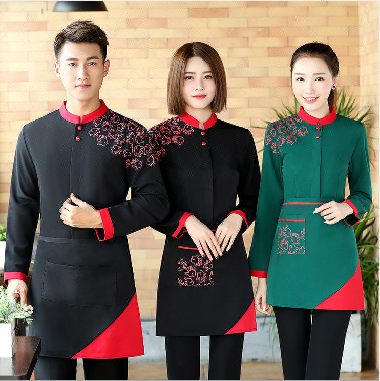 Stylish dining uniforms for hotel employees