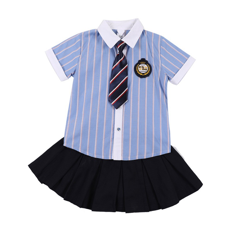 Summer boys and girls school uniforms