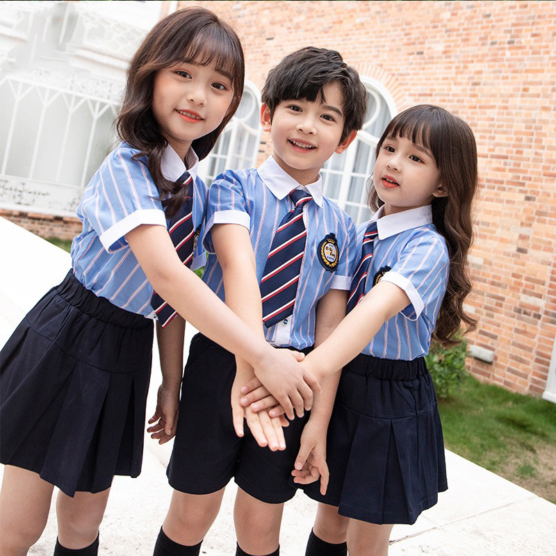 Summer pretty girls school uniform