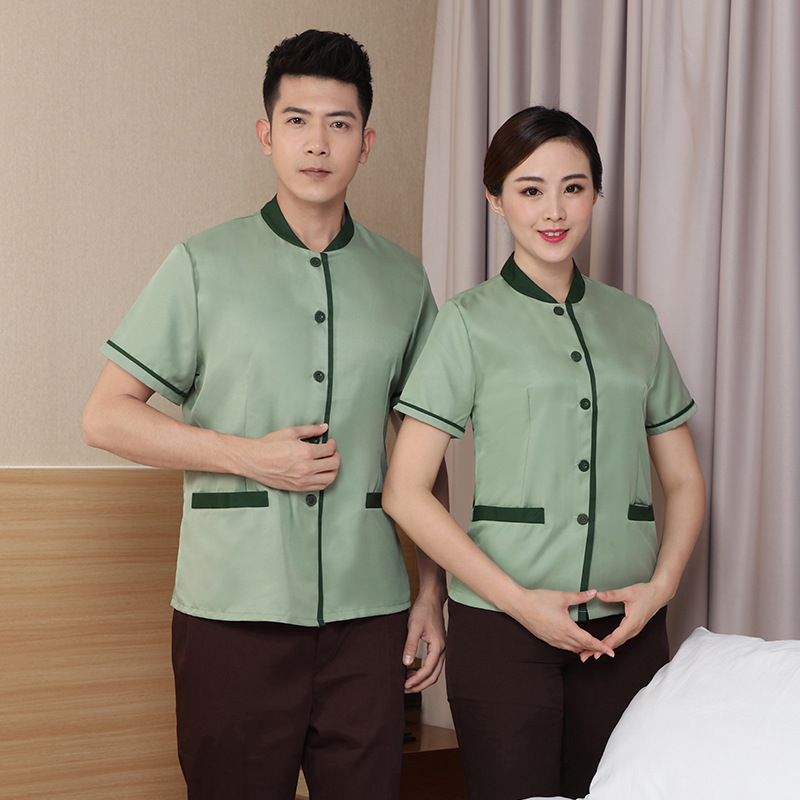 Summer work short-sleeved employee uniform