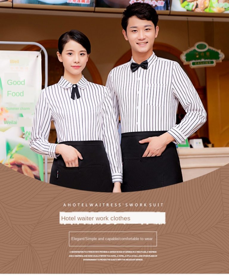 Teahouse restaurant working catering uniform