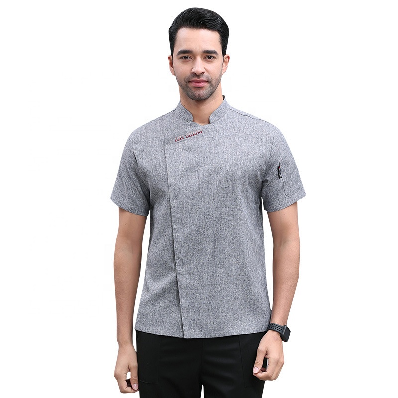 Western restaurant grey catering uniforms