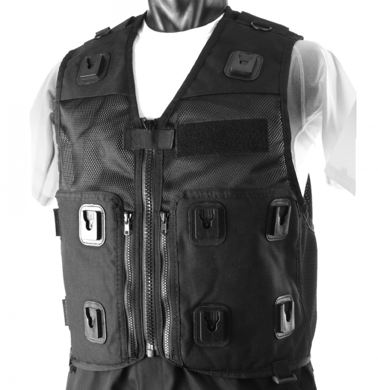 Adjustable multi-pocket police vest uniform